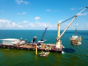 Our Fleet of Derrick Barges | Shore Offshore Services