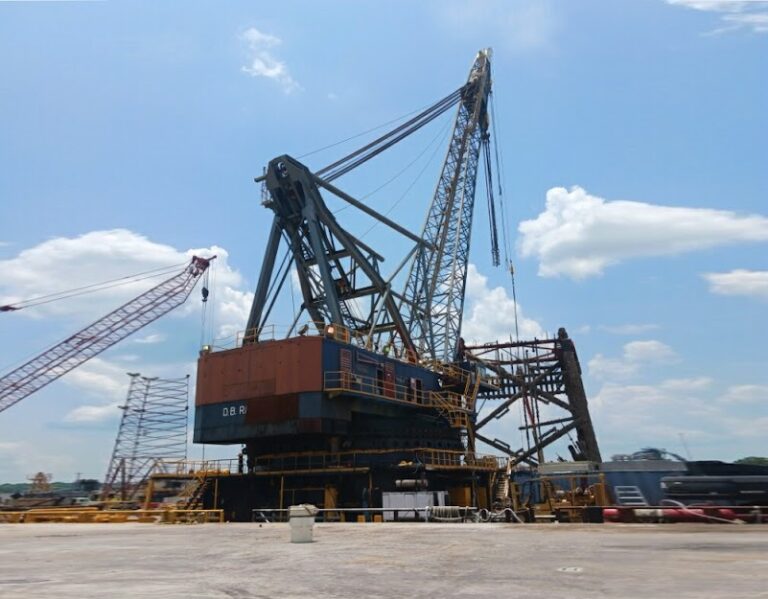 Our Fleet of Derrick Barges | Shore Offshore Services