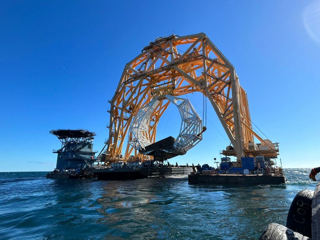 Our Fleet of Derrick Barges | Shore Offshore Services